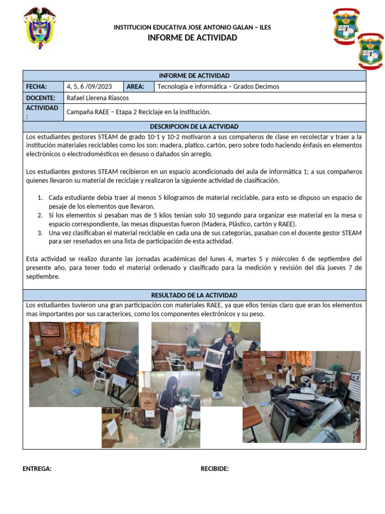 Informe Etapa 2 Campaña RAEE | PDF