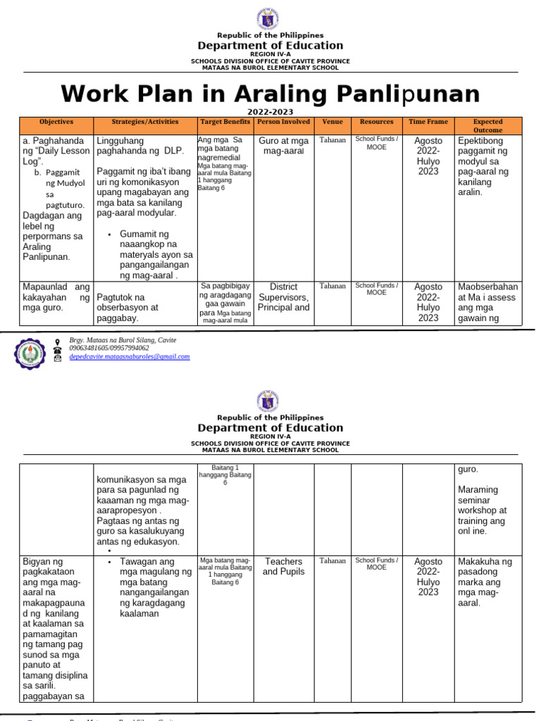 Action Plan AP | PDF