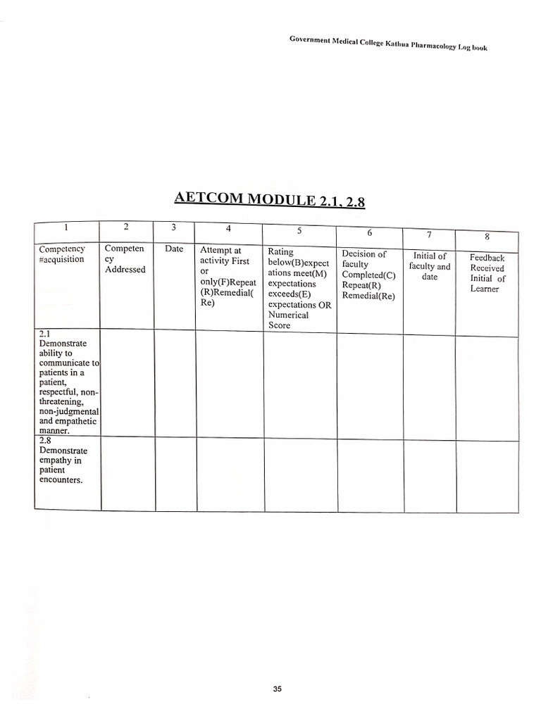 Logbook Aetcom Edit | PDF