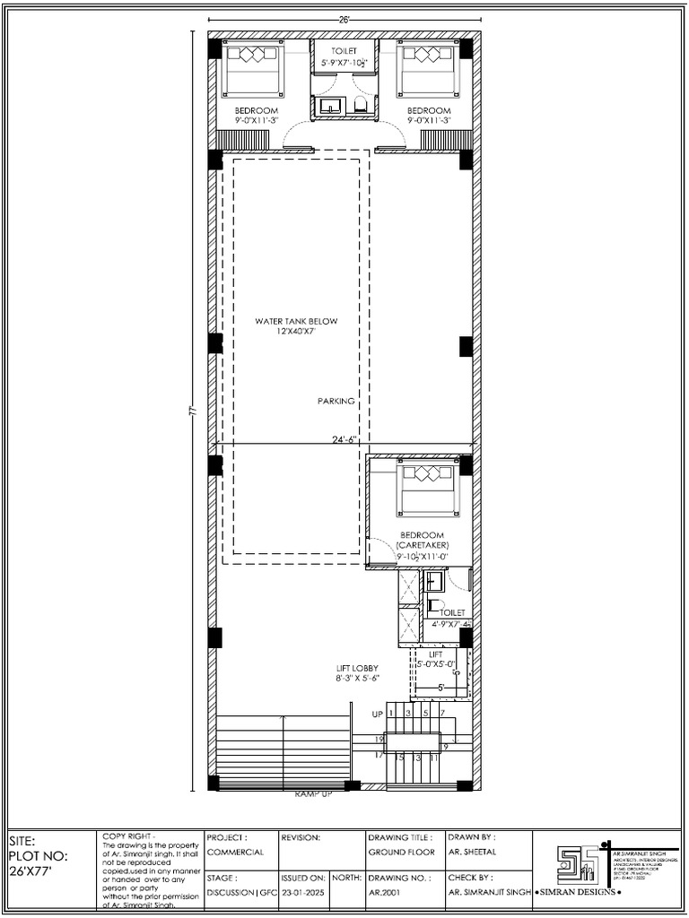 Hotel - Plot No - 26'X77', Sec - 80 Mohali | PDF