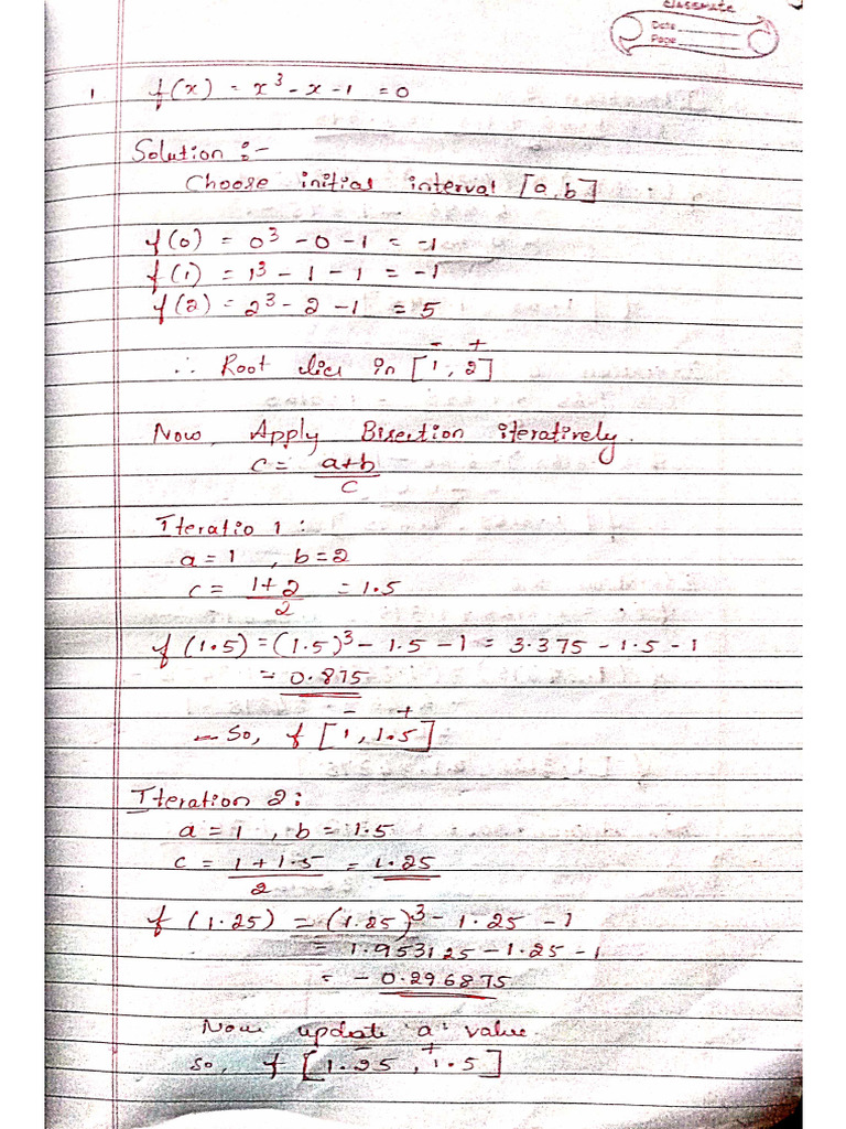 Computational Mathematics (1st Unit) | PDF