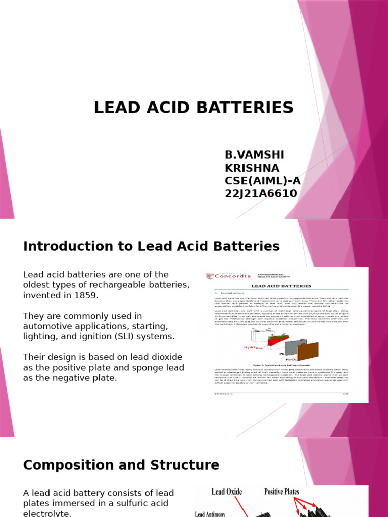Lead Acid Batteries | PDF | Materials | Physical Sciences