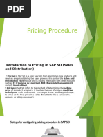 SAP SD Pricing Procedure 18 Fields Cheat Sheet | PDF