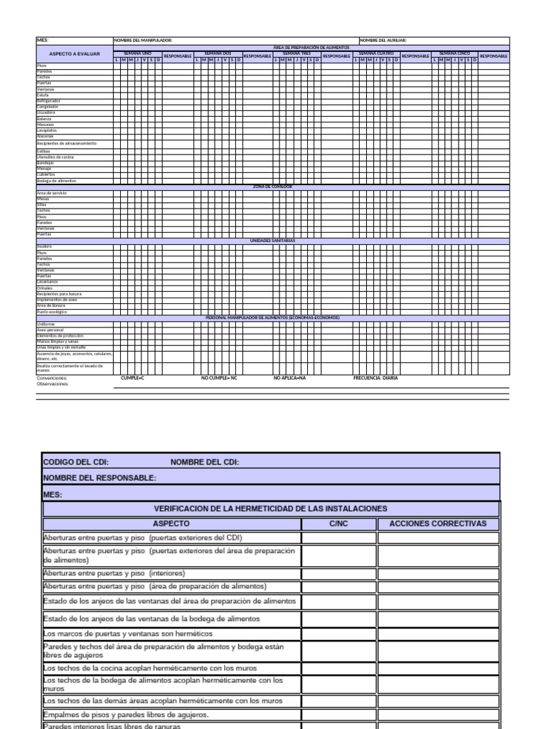 Formatos Plan de Saneamiento Basico | PDF | Residuos