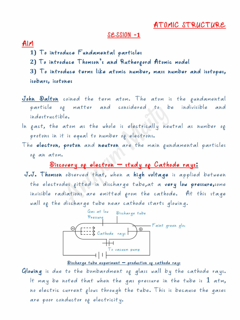 Atomic Structure | PDF