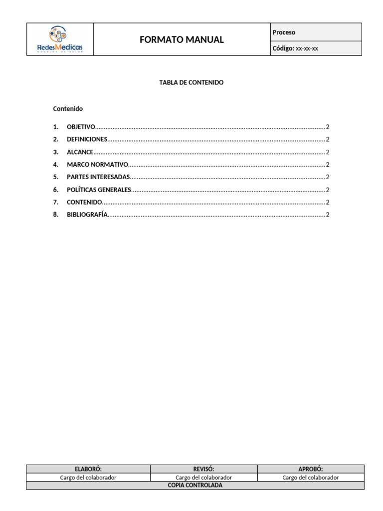 Formato Plantilla Manual | PDF | Bibliografía | Informática