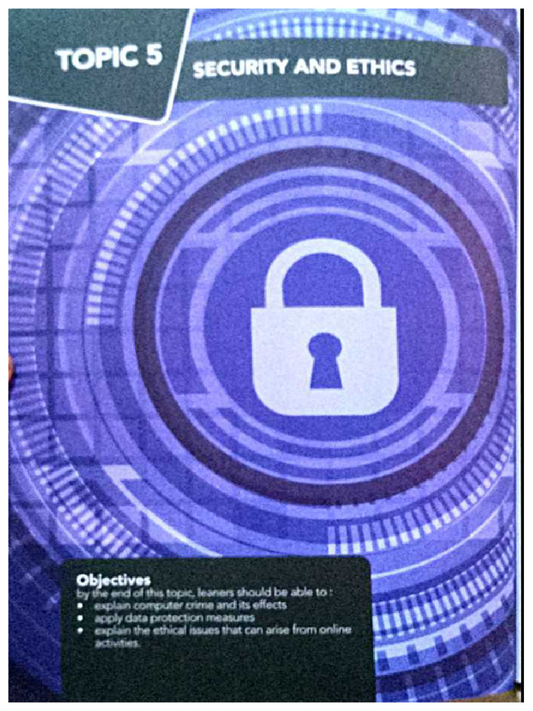 Security and Ethics | PDF