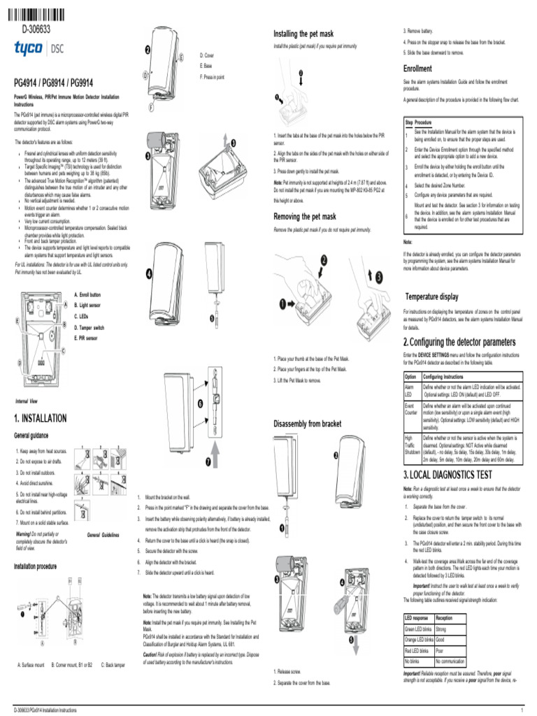 Manual Sensor Pir | PDF | Security Alarm | Electromagnetic Interference