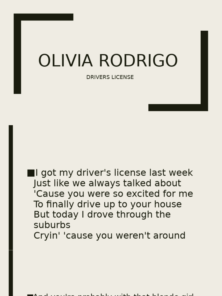 Olivia Rodrigo | PDF