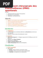 Traitement chirurgical du pneumothorax | PDF | Thorax | Médecine clinique