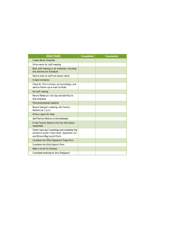 Submission Check Sheet Monday | PDF