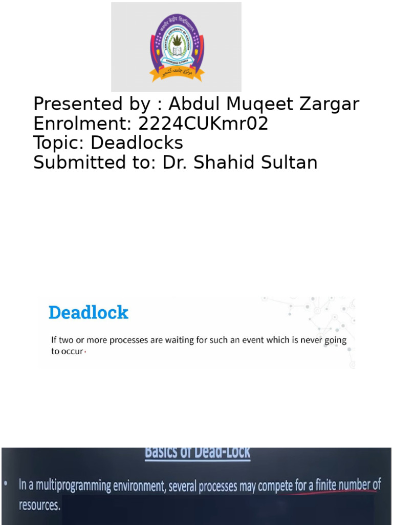 02 Deadlock | PDF