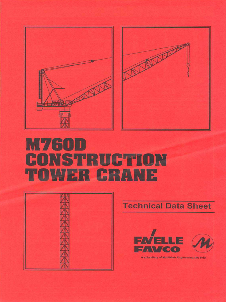 Favelle Favco Tower Cranes Spec Cd331b | PDF