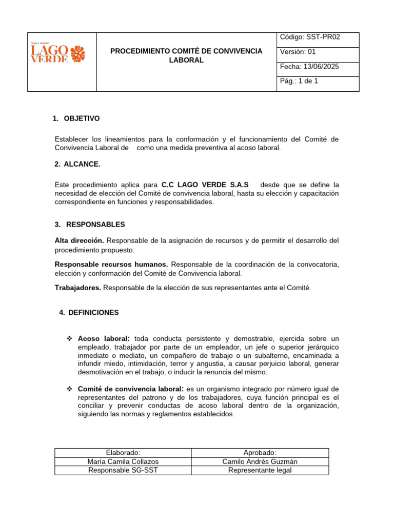 SST PR 1028 Procedimiento CCL | PDF | Derecho laboral