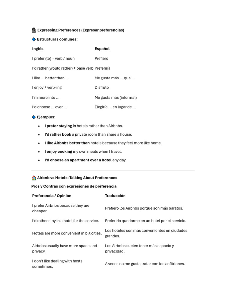 Expressing Preferences Z | PDF