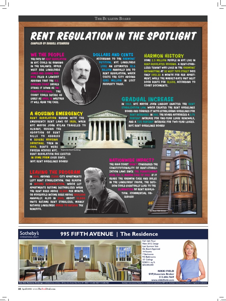 April 2012 Bulletin Board | PDF | Rent Regulation | Renting