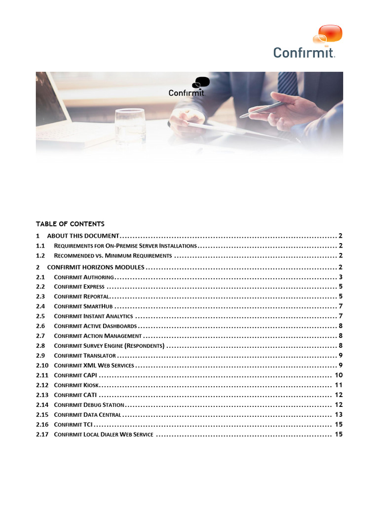 Confirmit System Requirements v18 - 20140318 | PDF | Internet Explorer ...