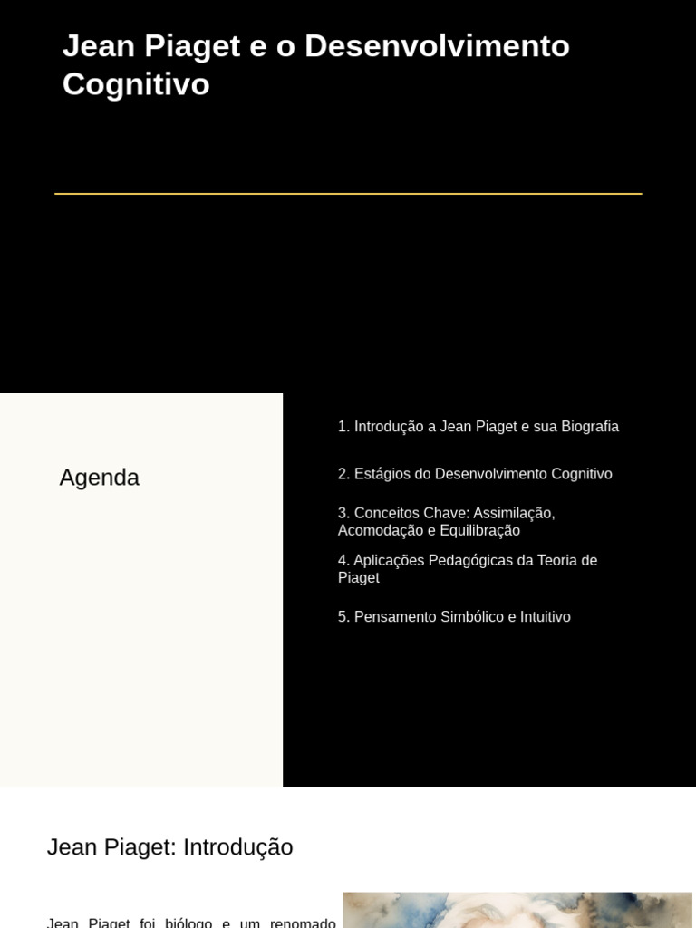 Jean Piaget e o Desenvolvimento Cognitivo | PDF | Pensamento | Aprendizado