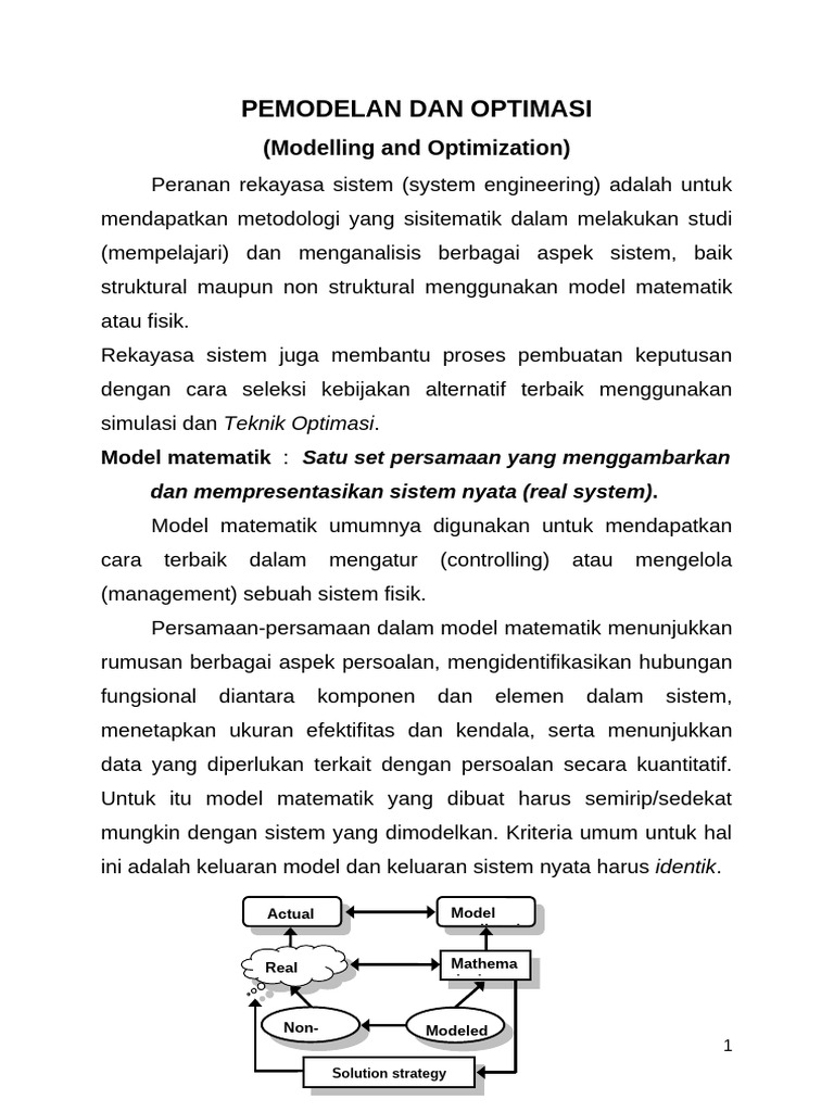 Pemodelan Dan Optimasi | PDF
