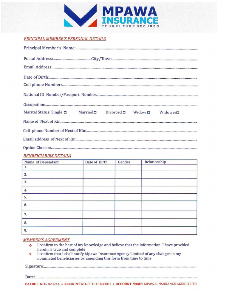 Mpawa Last Expense Policy | PDF