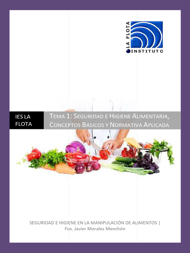 Tema 1 Seguridad e Higiene Alimentaria | PDF | Seguridad alimenticia | Alimentos