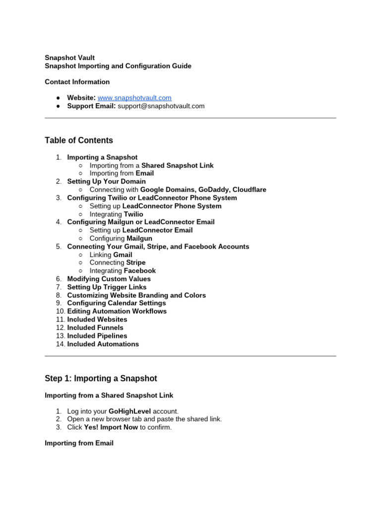 Snapshot Vault Configuration Guide | PDF | Gmail | Facebook