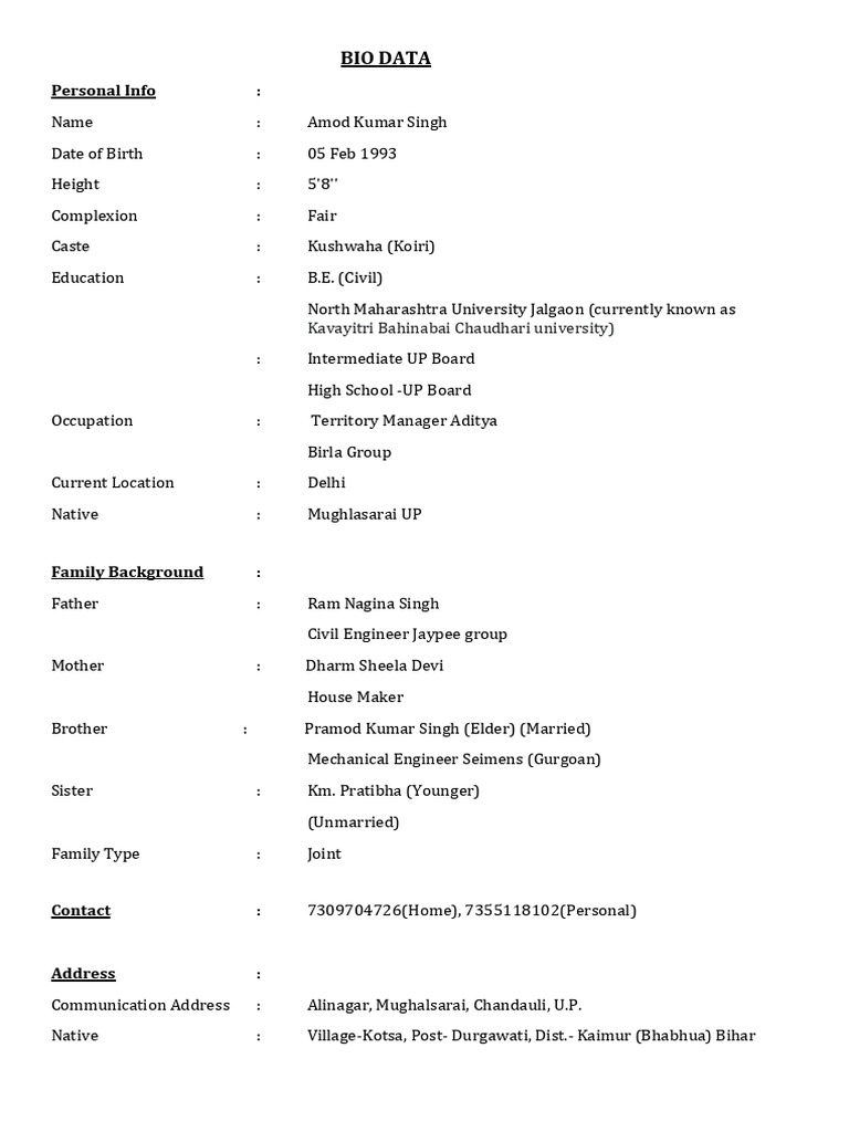 Boi Data - Amod | PDF