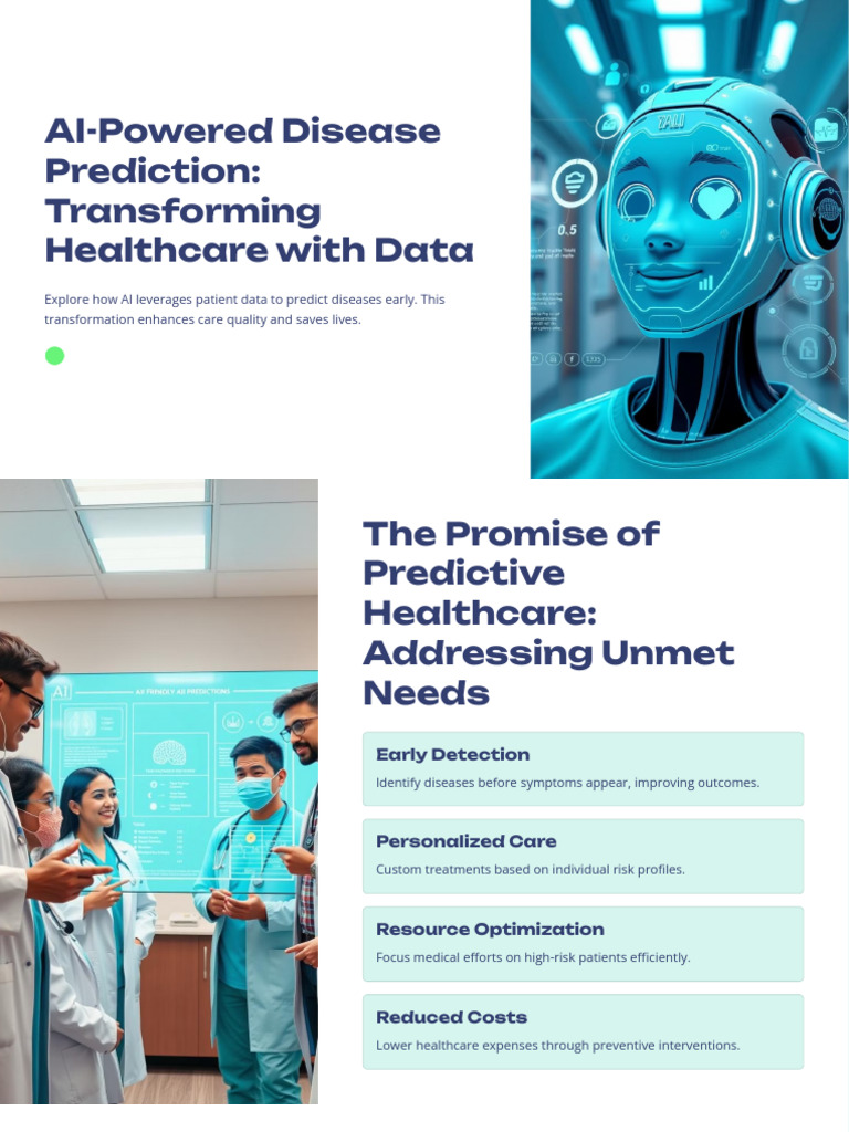 AI Powered Disease Prediction Transforming Healthcare With Data | PDF ...