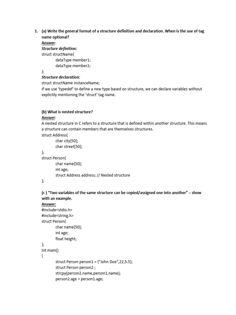 SPL-2021 Section B | PDF | Pointer (Computer Programming) | Software ...