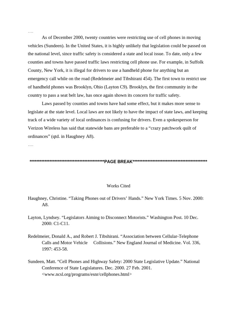 MLA Format Research - Excerpt of Report For Evaluation | PDF