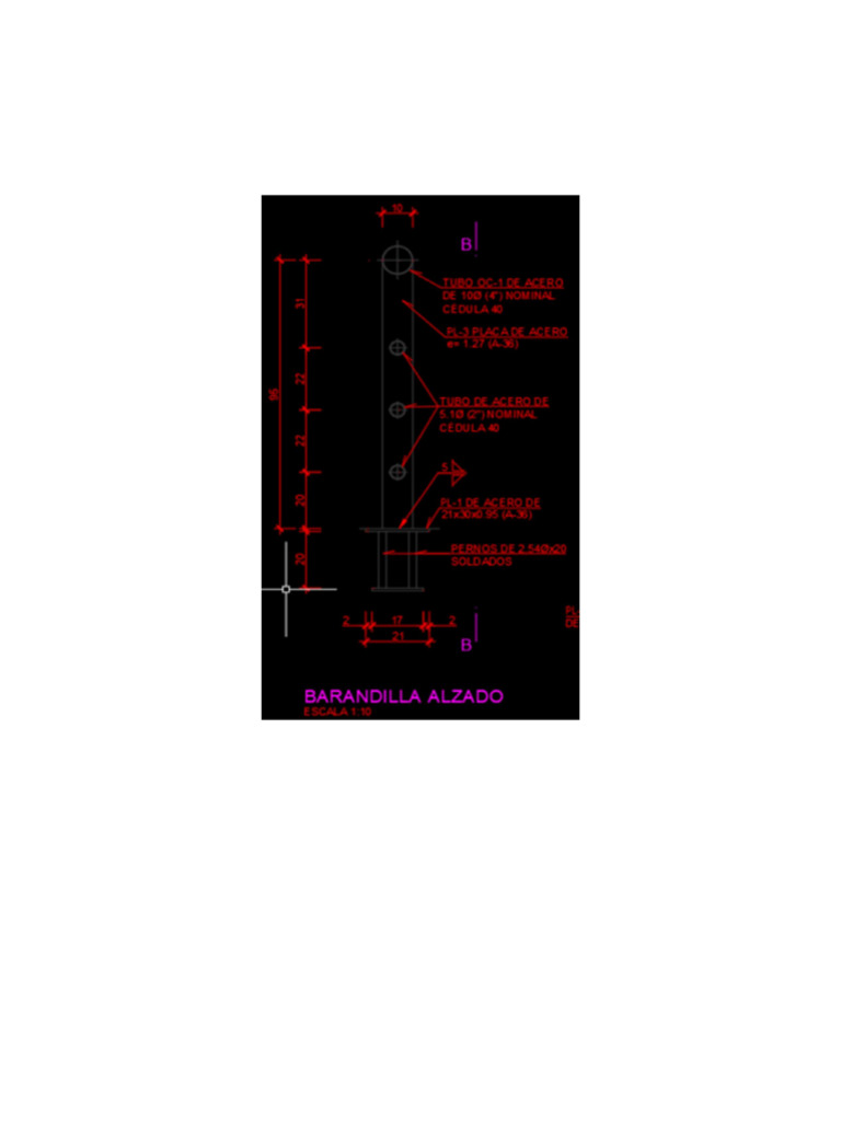 Detalle de Baranda de Proteccion 4-5 | PDF