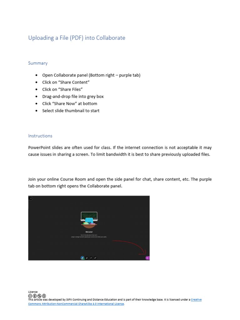 Faculty-Development-Uploading PDF To Collaborate | PDF | Microsoft ...