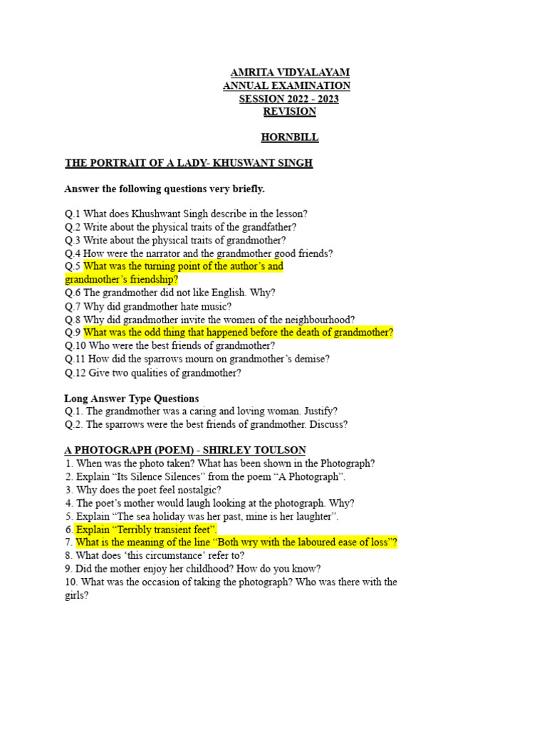 Question Bank Class Xi | PDF | Tutankhamun