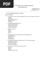 Class 10 Science Worksheet Light | PDF