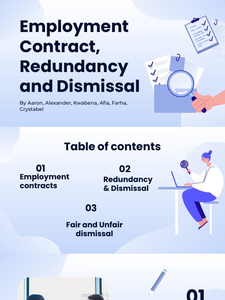Employment Contract, Redundancy and Dismissal | PDF | Employment | Layoff