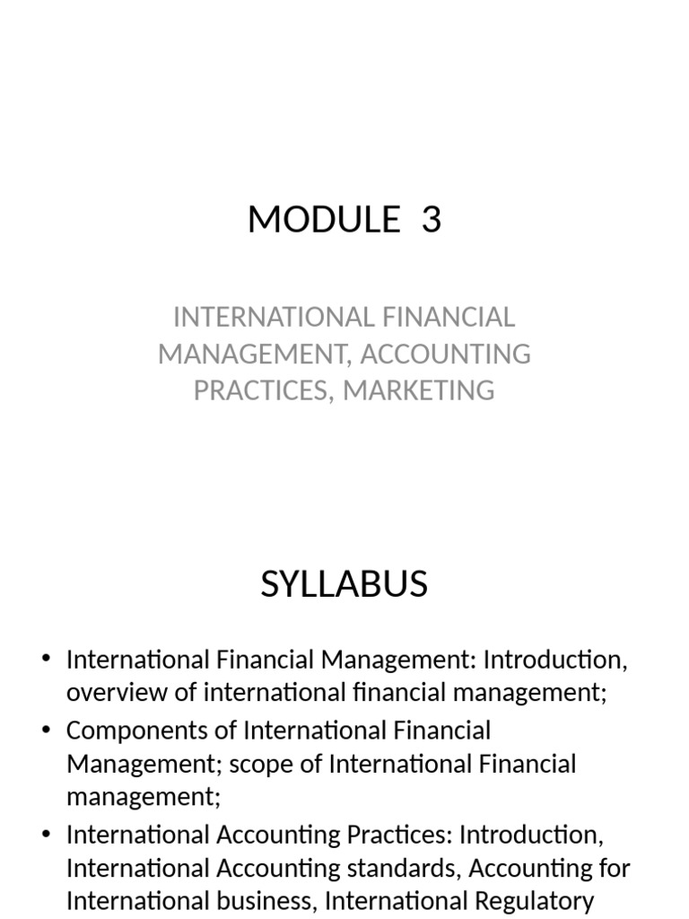 Module 3 | PDF