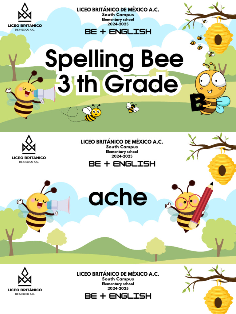3rd Spelling Bee Miss Caro PDF | PDF