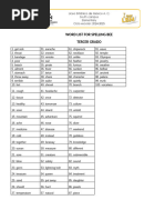 Grade 3 - Spelling Bee Word List | PDF
