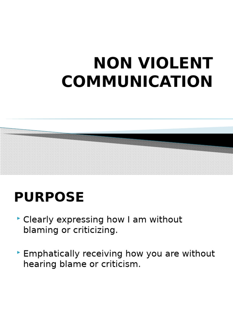 Non Violent Communication | PDF | Shame | Behavioural Sciences