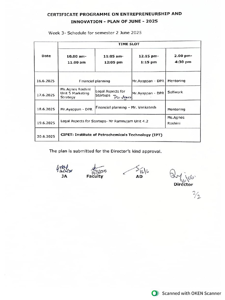 June Week 3 Plan | PDF
