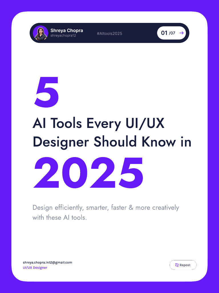 ? 5 AI Tools For UI - UX Designers-5 | PDF | Human Communication ...