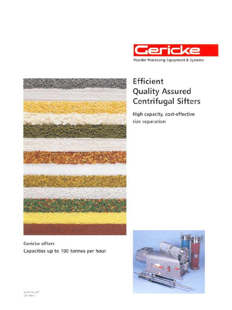 G308 Centrifugal Sifter | PDF