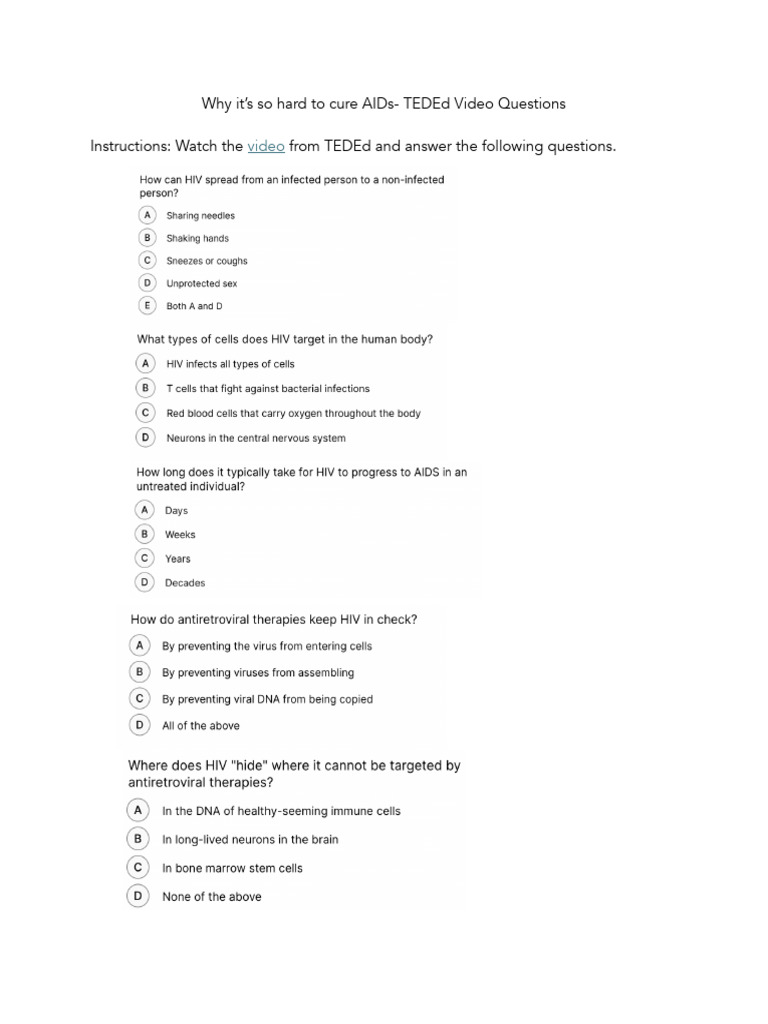 AIDS Questions | PDF