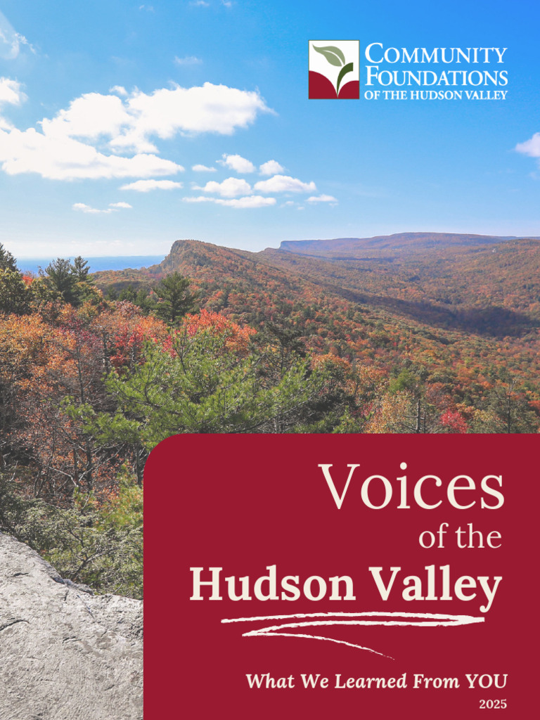 Community Foundations of the Hudson Valley' Voices of the Hudson Valley ...