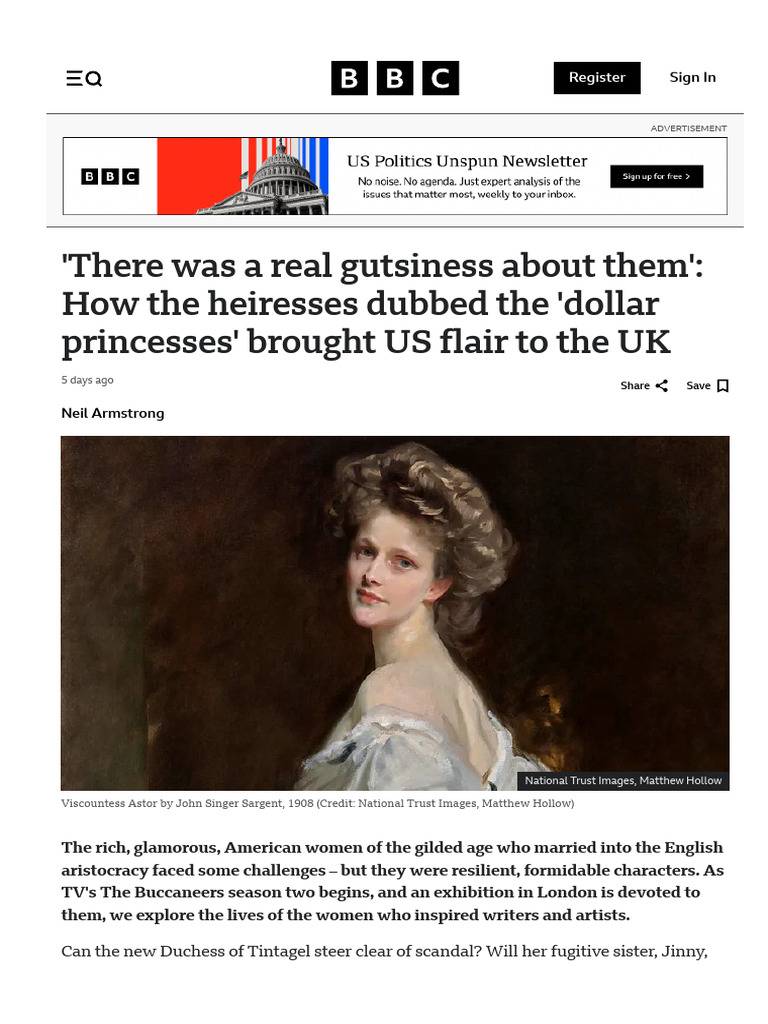 WWW BBC Com Culture Article 20250609 How Dollar Princesses Brought Us ...