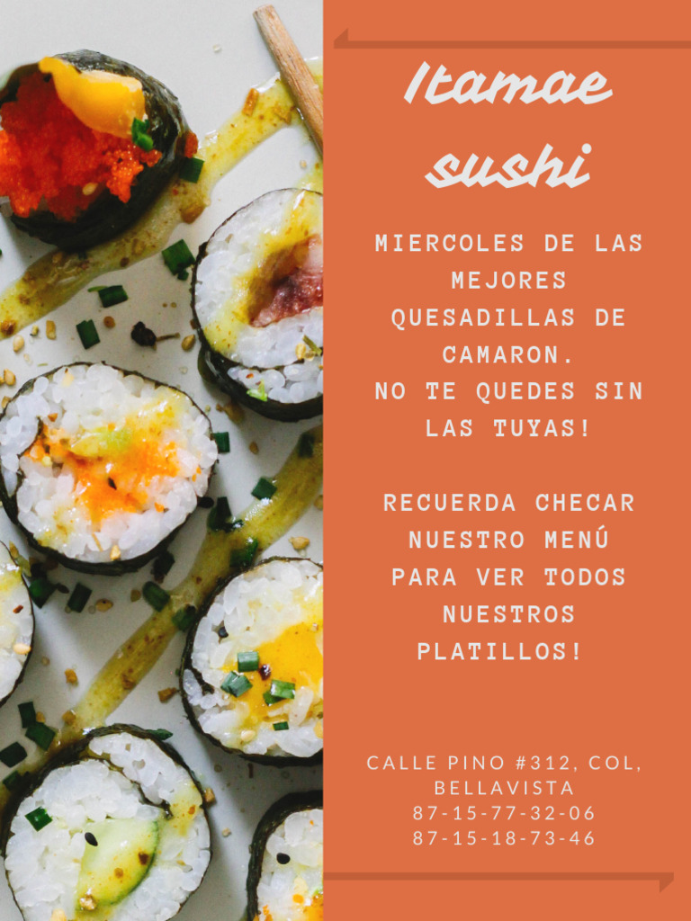 Salmon Sushi Dinner Menu | PDF