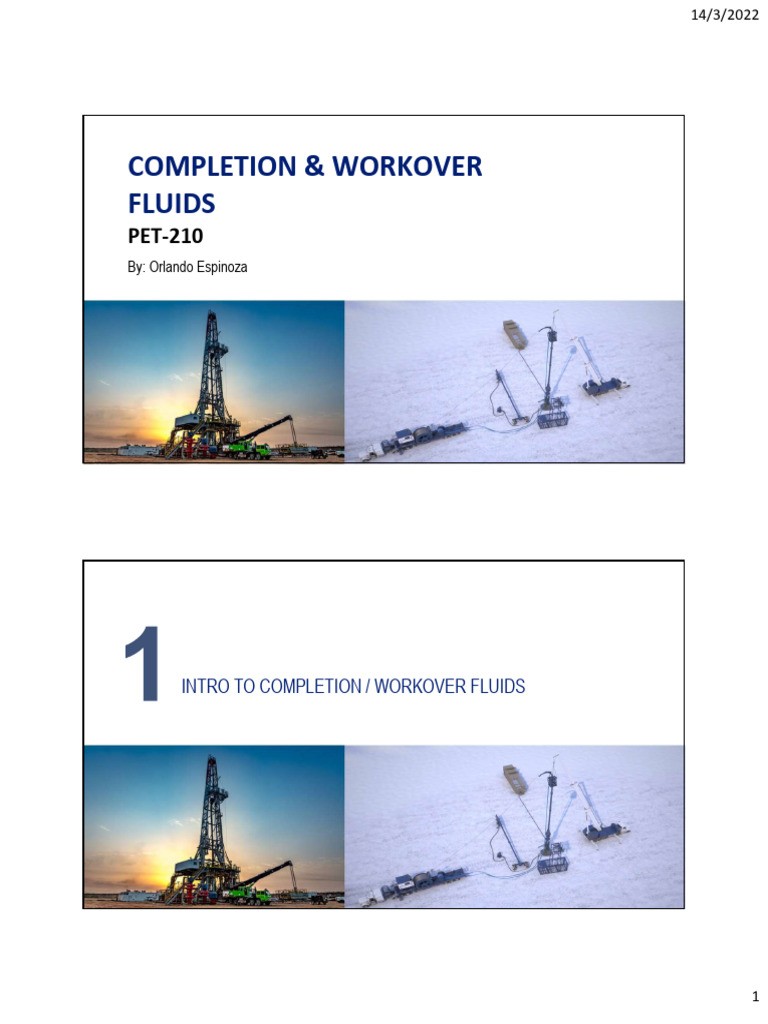 2-Completion and Workover Fluids | PDF | Agua | Química