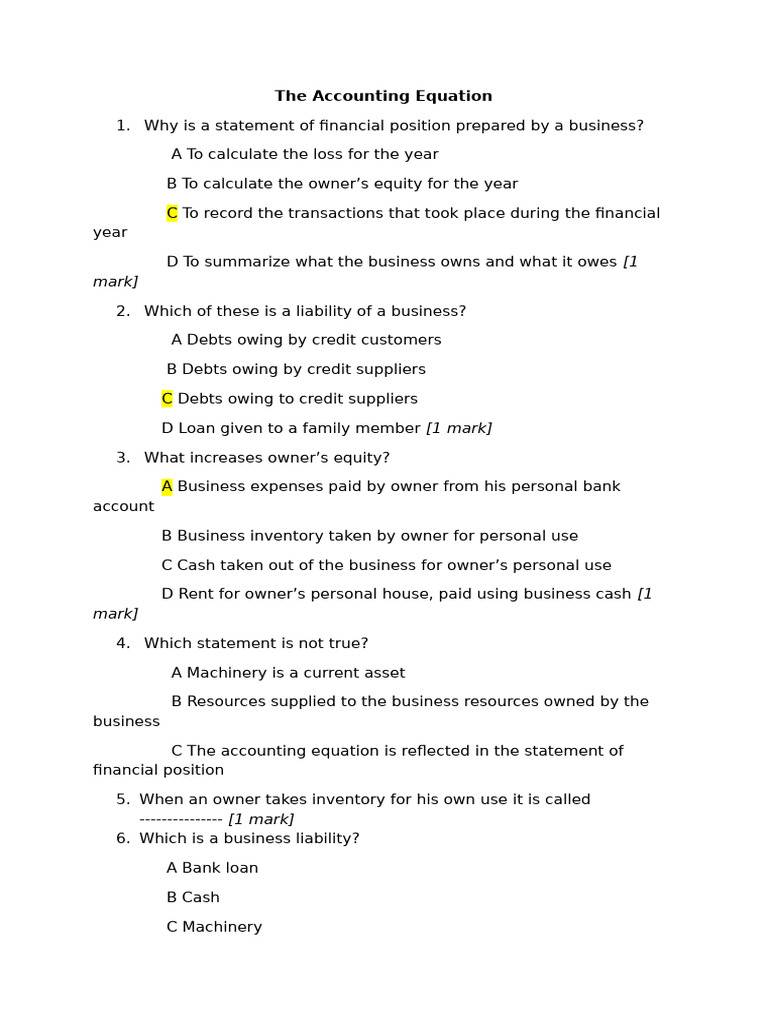Accounting Worksheets and Definitions | PDF | Debits And Credits ...