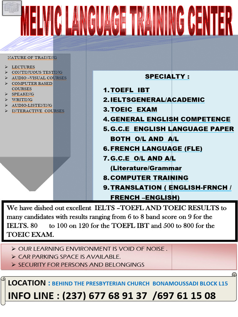 Melvic Language Center Infos | PDF