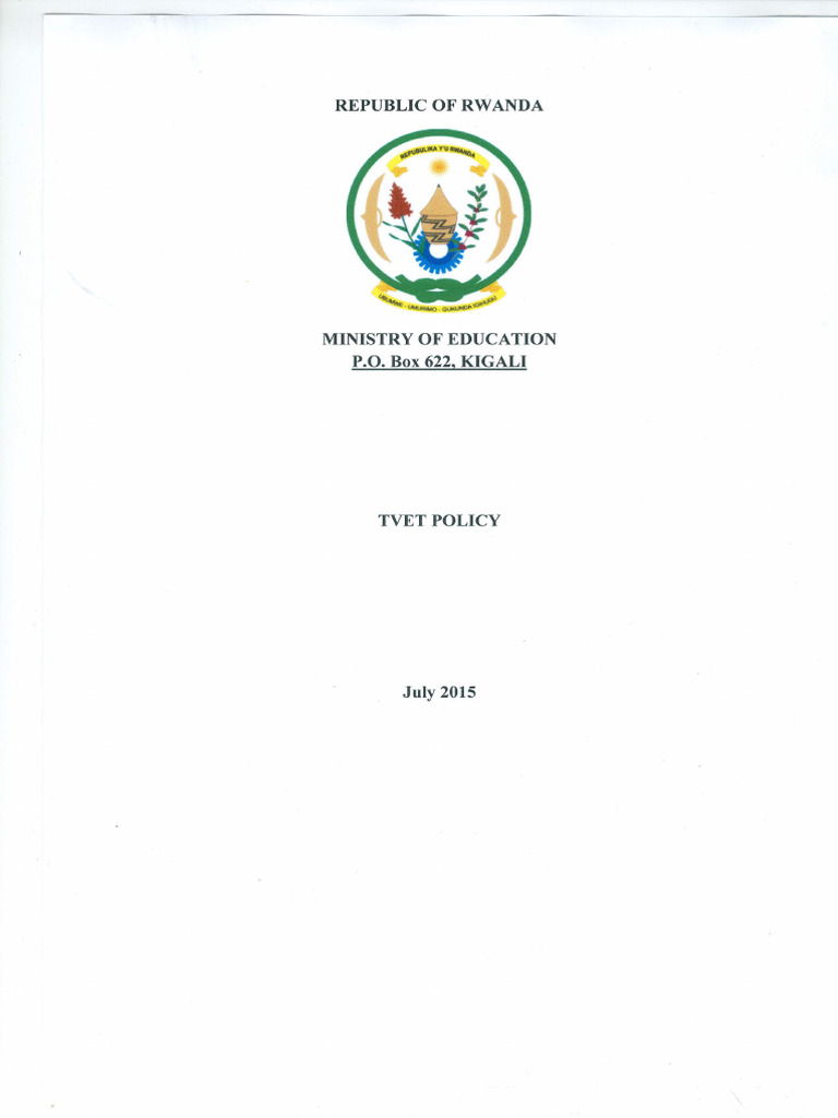 TVET Policy Final | PDF